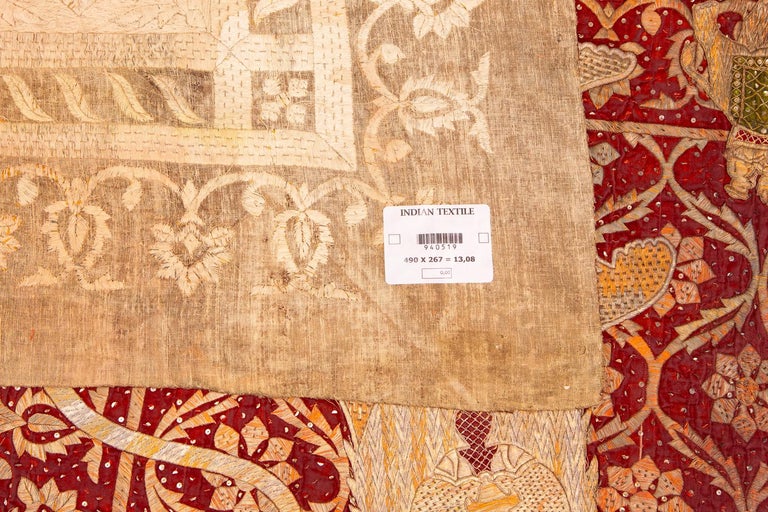 Royal Indian Textile Large Embroidery Velvet Metal Thread, 1800-1820 ...