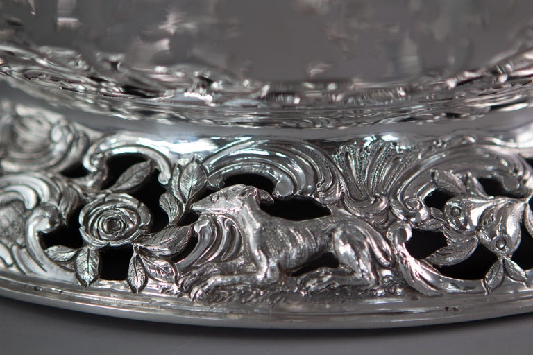 Royal Interest, a George II Silver Harvest Basket London 1759, by ...