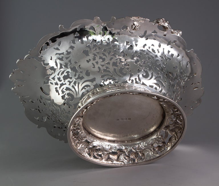 Royal Interest, a George II Silver Harvest Basket London 1759, by ...