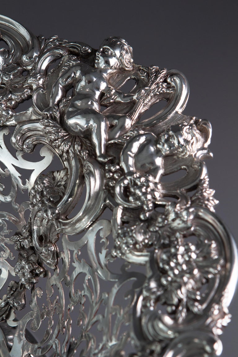 Royal Interest, a George II Silver Harvest Basket London 1759, by ...