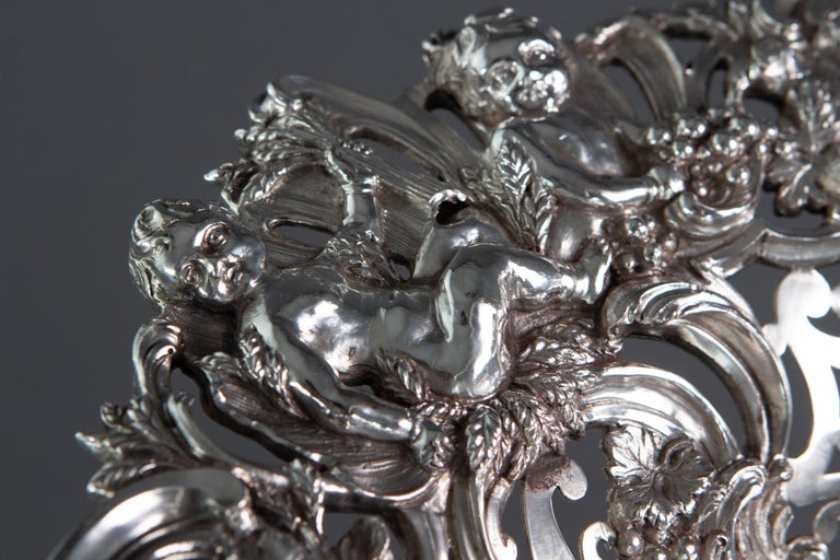 Royal Interest, a George II Silver Harvest Basket London 1759, by ...