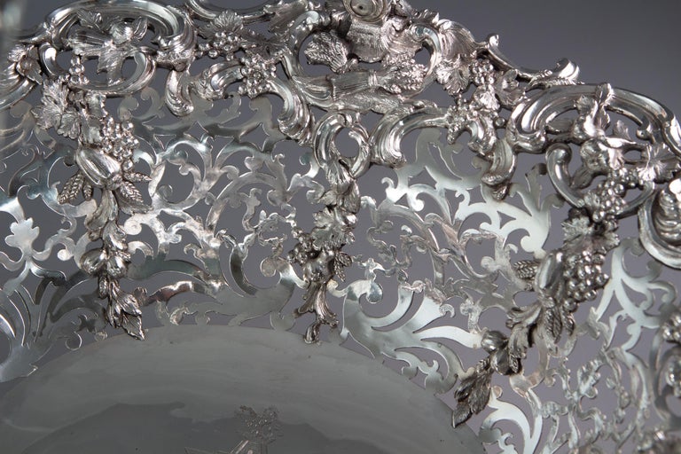 Royal Interest, a George II Silver Harvest Basket London 1759, by ...