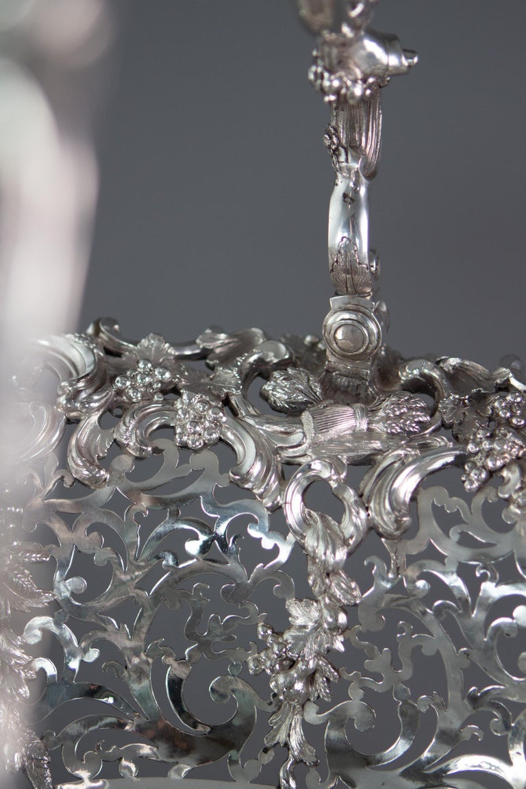 Royal Interest, a George II Silver Harvest Basket London 1759, by ...