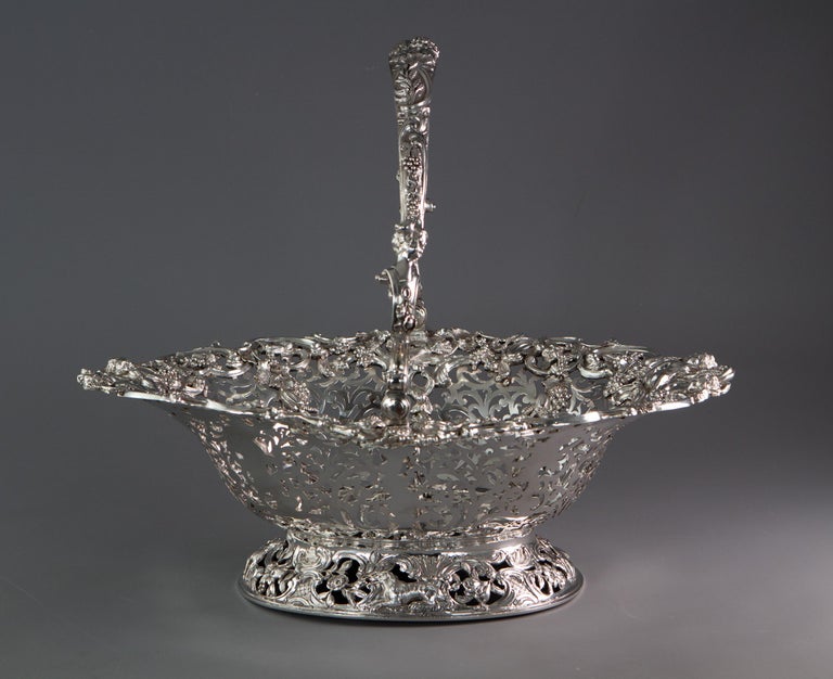 Royal Interest, a George II Silver Harvest Basket London 1759, by ...