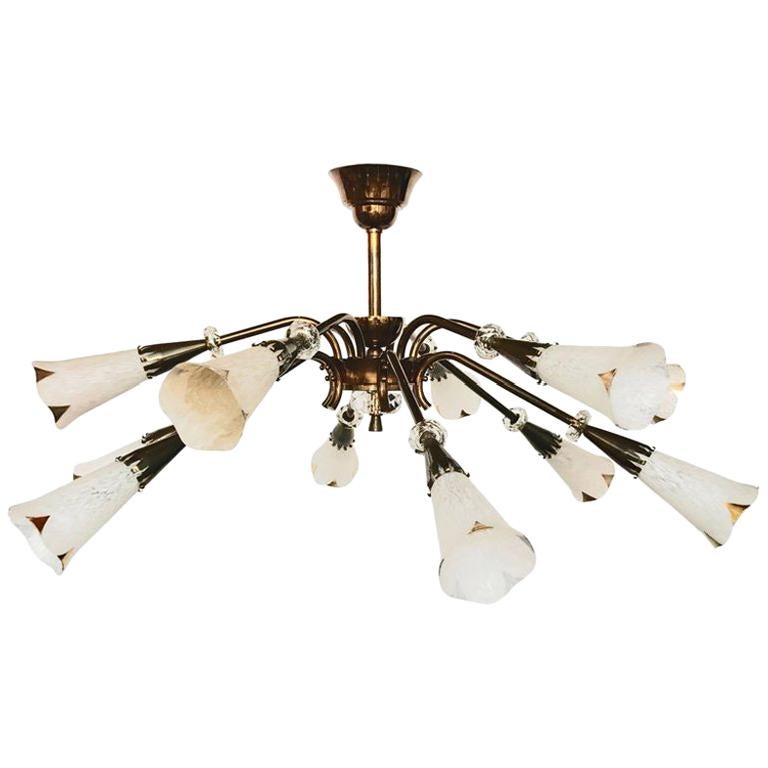 Royal Lumiere 12-Light Flushmount For Sale at 1stDibs