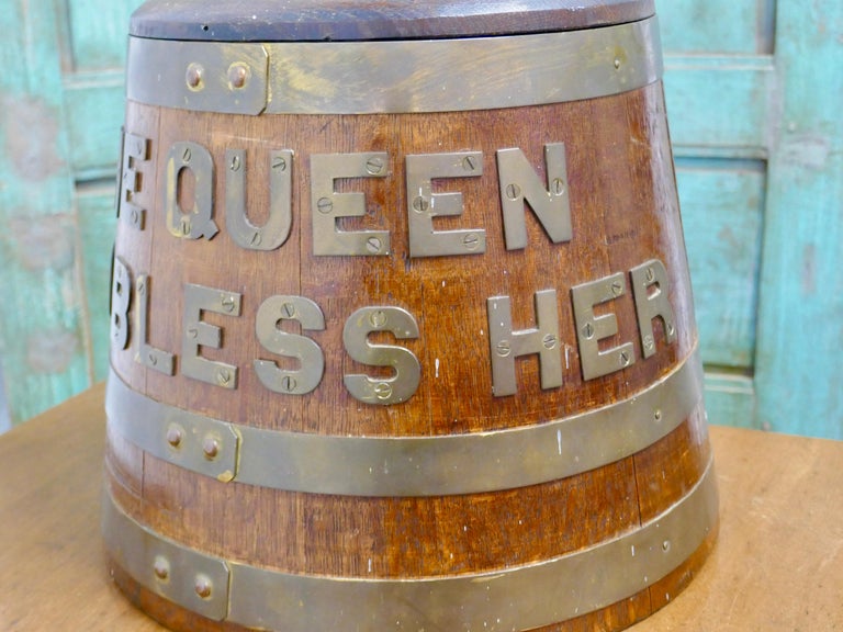 Royal Navy “Grog Tub”, Oak and Brass Sailor’s Rum Barrel at 1stDibs ...