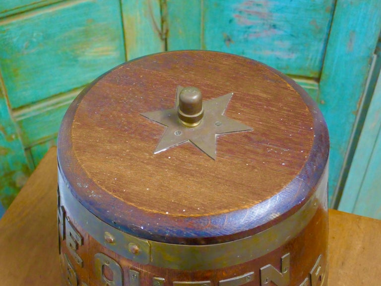 Royal Navy “Grog Tub”, Oak and Brass Sailor’s Rum Barrel For Sale at ...