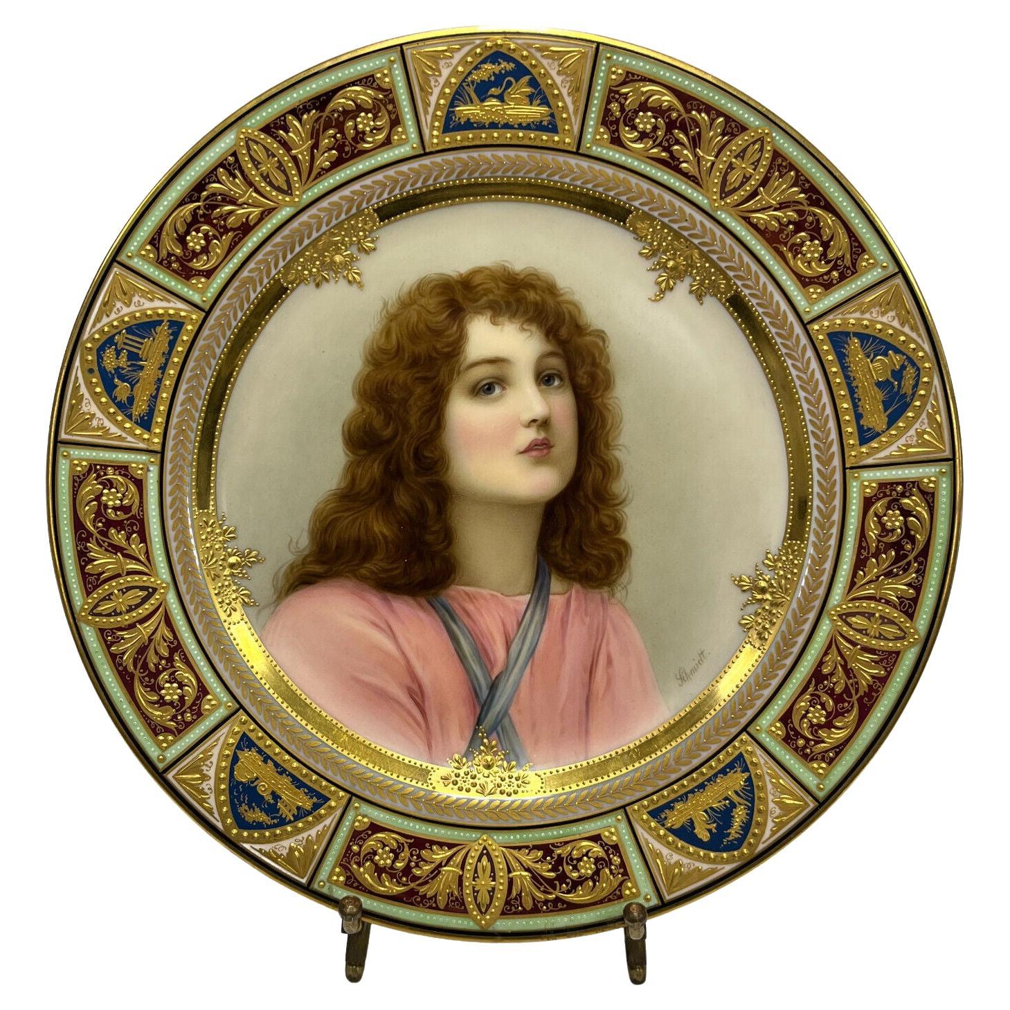 Royal Vienna Austria Hand Painted Porcelain Cabinet Plate "Fruhling ...