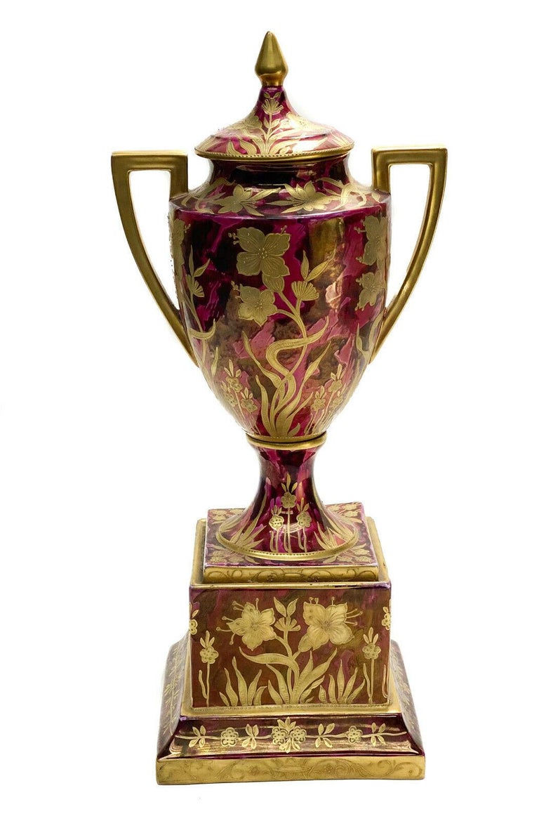 Royal Vienna Austria Hand Painted Porcelain Double Handled Urn, circa ...