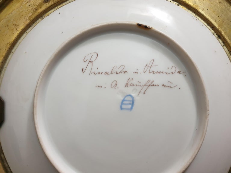 Royal Vienna Reticulated Royal Red Plates On Gilt Bronze Frames 19th ...