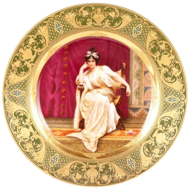 Royal Vienna Portrait Plate 'A' For Sale at 1stDibs | royal vienna ...