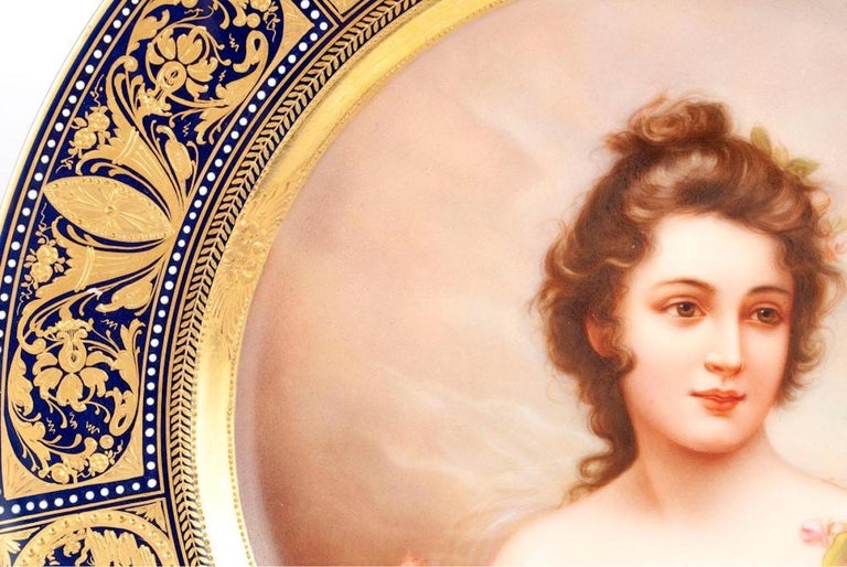 Royal Vienna Portrait Plate 'B' at 1stDibs