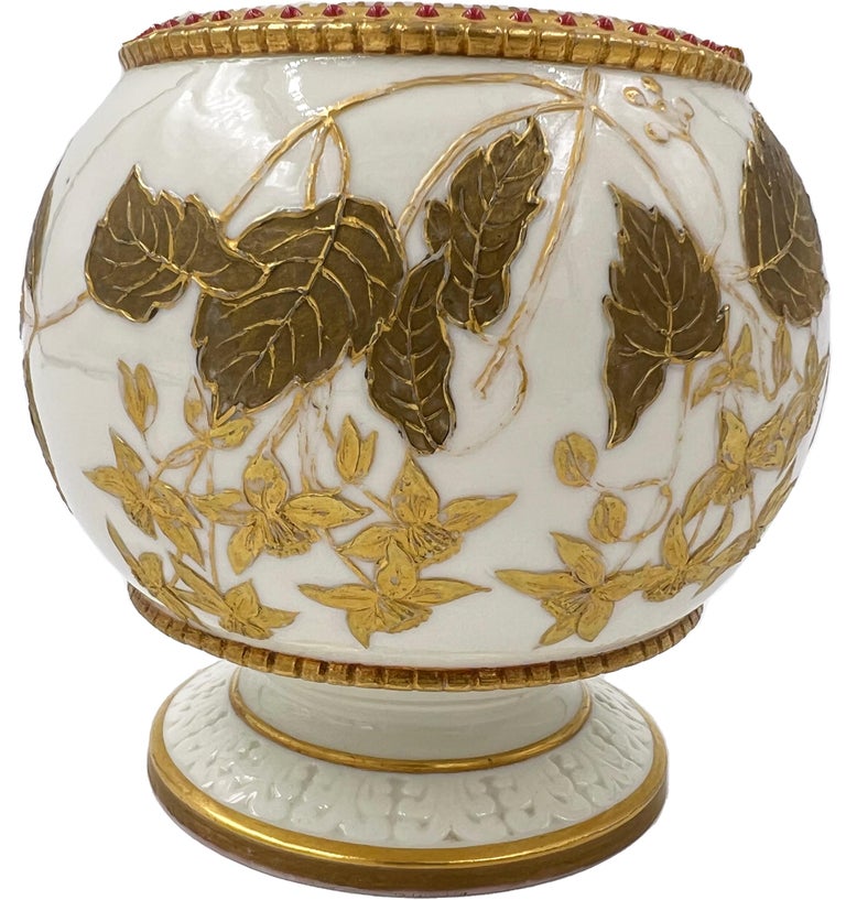 Royal Worcester 'China Works' Porcelain Vase, England For Sale at 1stDibs