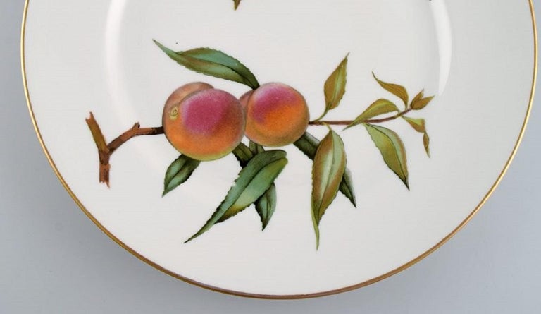 Royal Worcester, England, Five Evesham Dinner Plates in Porcelain For ...