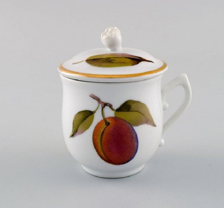 Royal Worcester, England, Four Evesham Porcelain Cream Cups, 1960s For ...