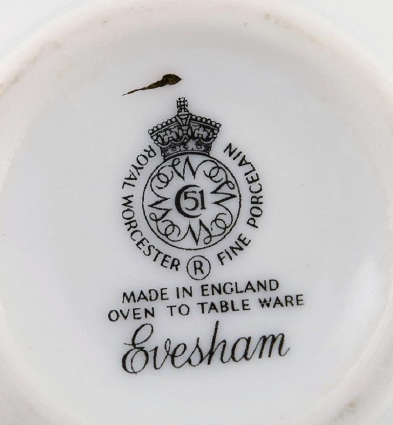 Royal Worcester, England, Four Evesham Porcelain Cream Cups, 1960s For ...