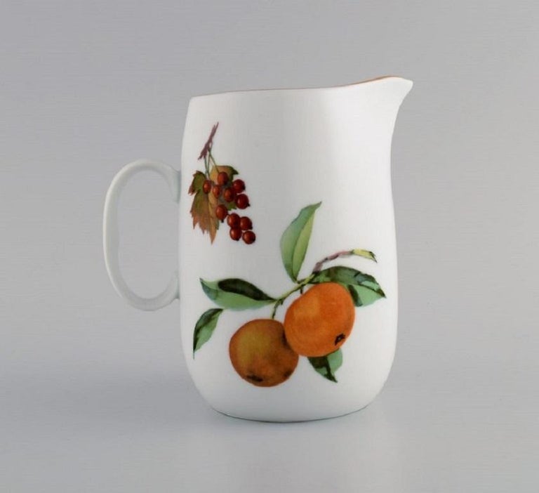 Royal Worcester, England, Six Pieces of Evesham Porcelain Decorated ...