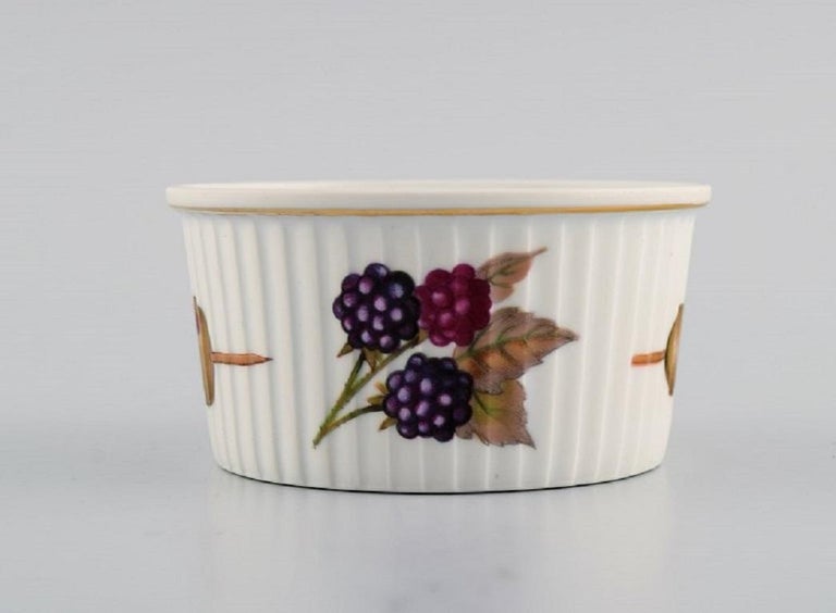 Royal Worcester, England, Six Small Evesham Porcelain Bowls with Fruits ...