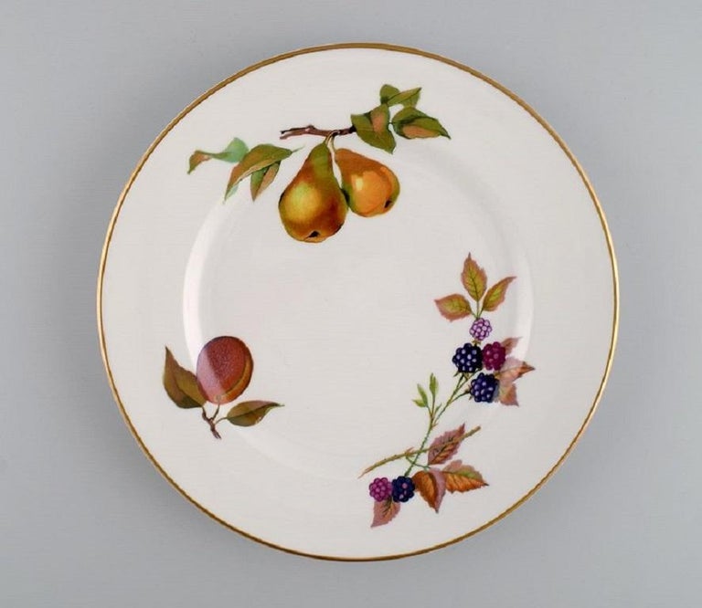 Royal Worcester, England, Twelve Evesham Porcelain Lunch Plates For ...