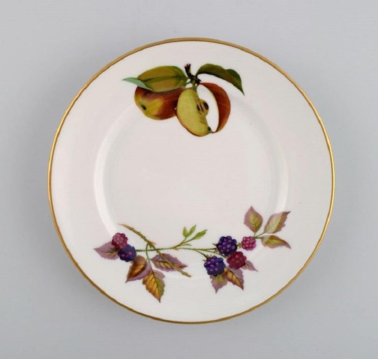 Royal Worcester, England, Twelve Evesham Porcelain Plates Decorated ...