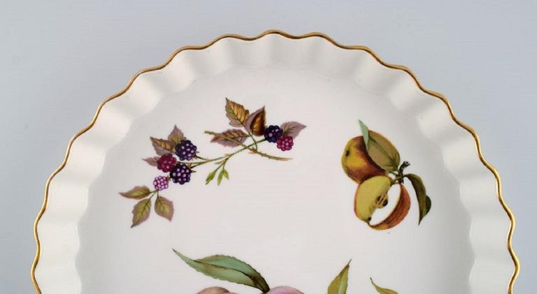 Royal Worcester, England. Two Evesham Pie Dishes in Porcelain, 1980s ...