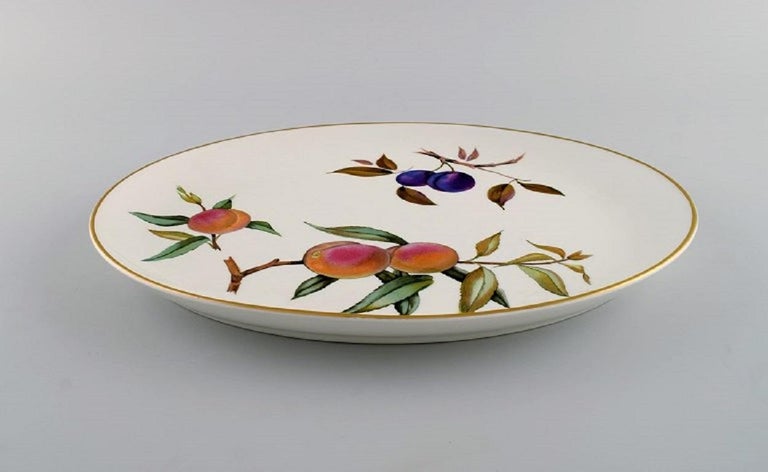 Royal Worcester, England. Two Evesham serving dishes in porcelain ...