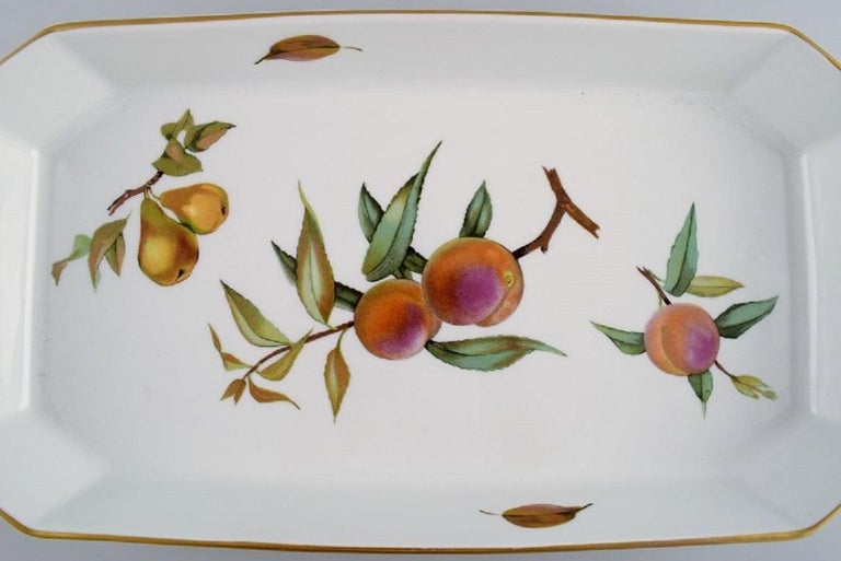Royal Worcester, England, Two Evesham Serving Dishes in Porcelain For ...