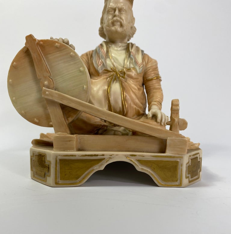 Royal Worcester Figure ‘Shaban’, James Hadley, C. 1895 For Sale at 1stDibs