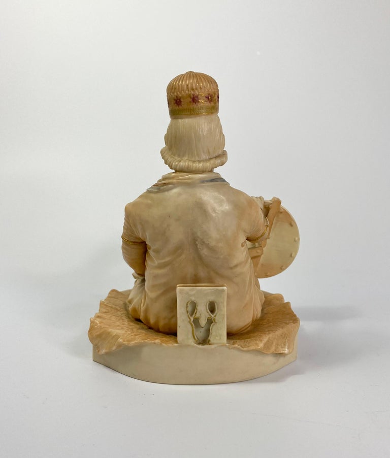 Royal Worcester Figure ‘Shaban’, James Hadley, C. 1895 For Sale at 1stDibs