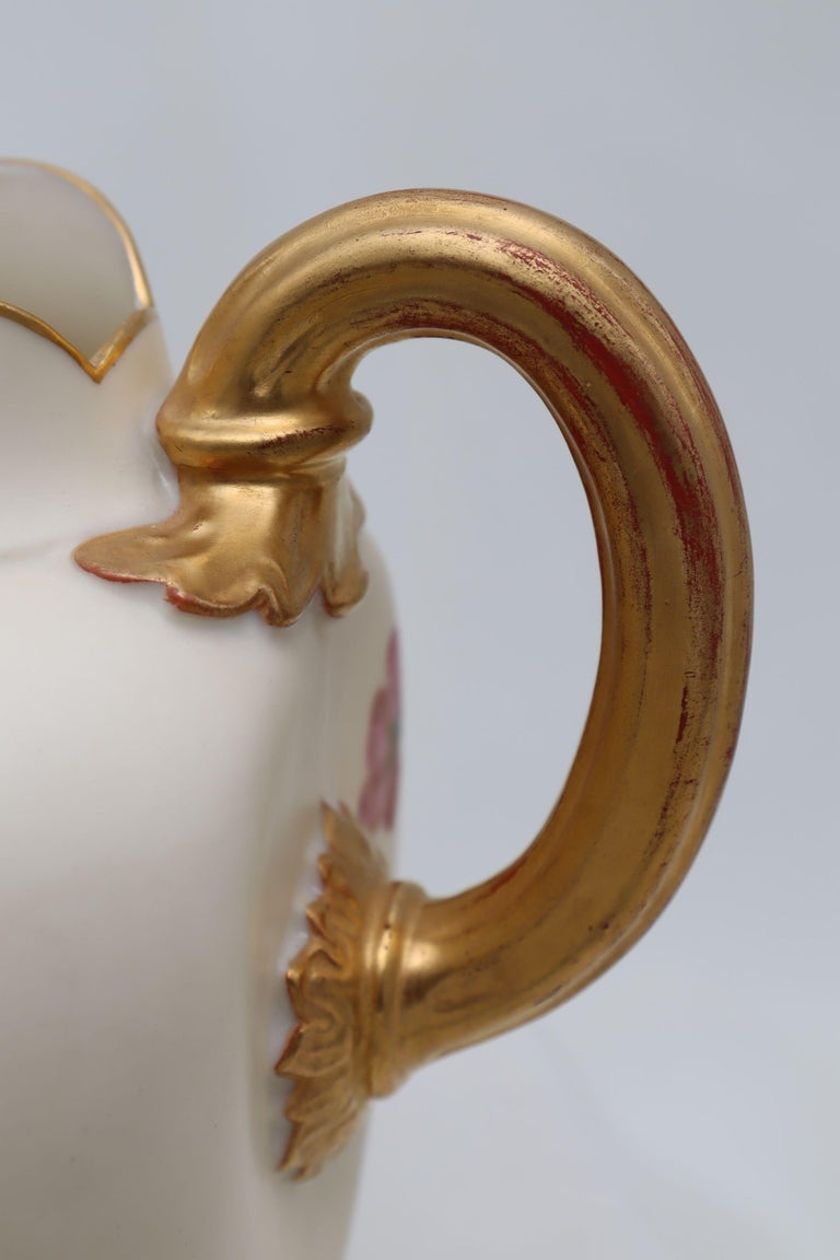 Royal Worcester Hand Coloured Pitcher For Sale at 1stDibs
