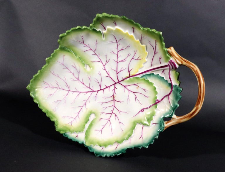 Royal Worcester Porcelain Leaf-Shaped Dishes, Pattern 3628 For Sale at ...