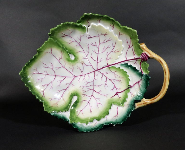 Royal Worcester Porcelain Leaf-Shaped Dishes, Pattern 3628 For Sale at ...