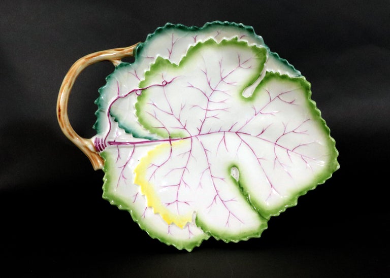Royal Worcester Porcelain Leaf-Shaped Dishes, Pattern 3628 For Sale at ...