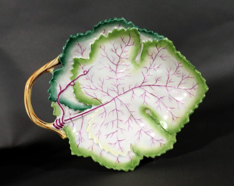 Royal Worcester Porcelain Leaf-Shaped Dishes, Pattern 3628 For Sale at ...