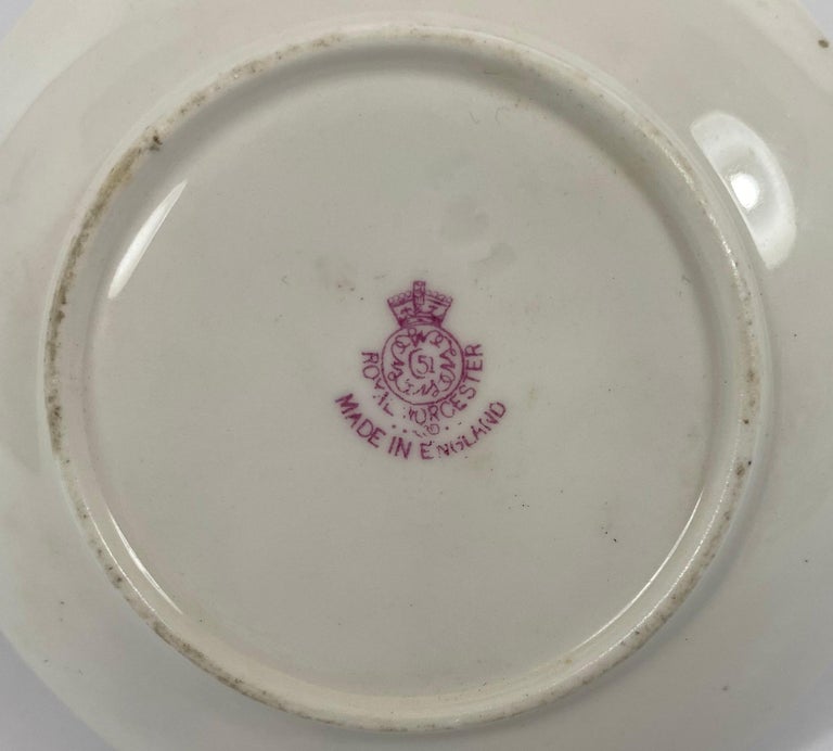 Royal Worcester Porcelain Pin Dish, Fruit, George Moseley, Dated 1936 ...