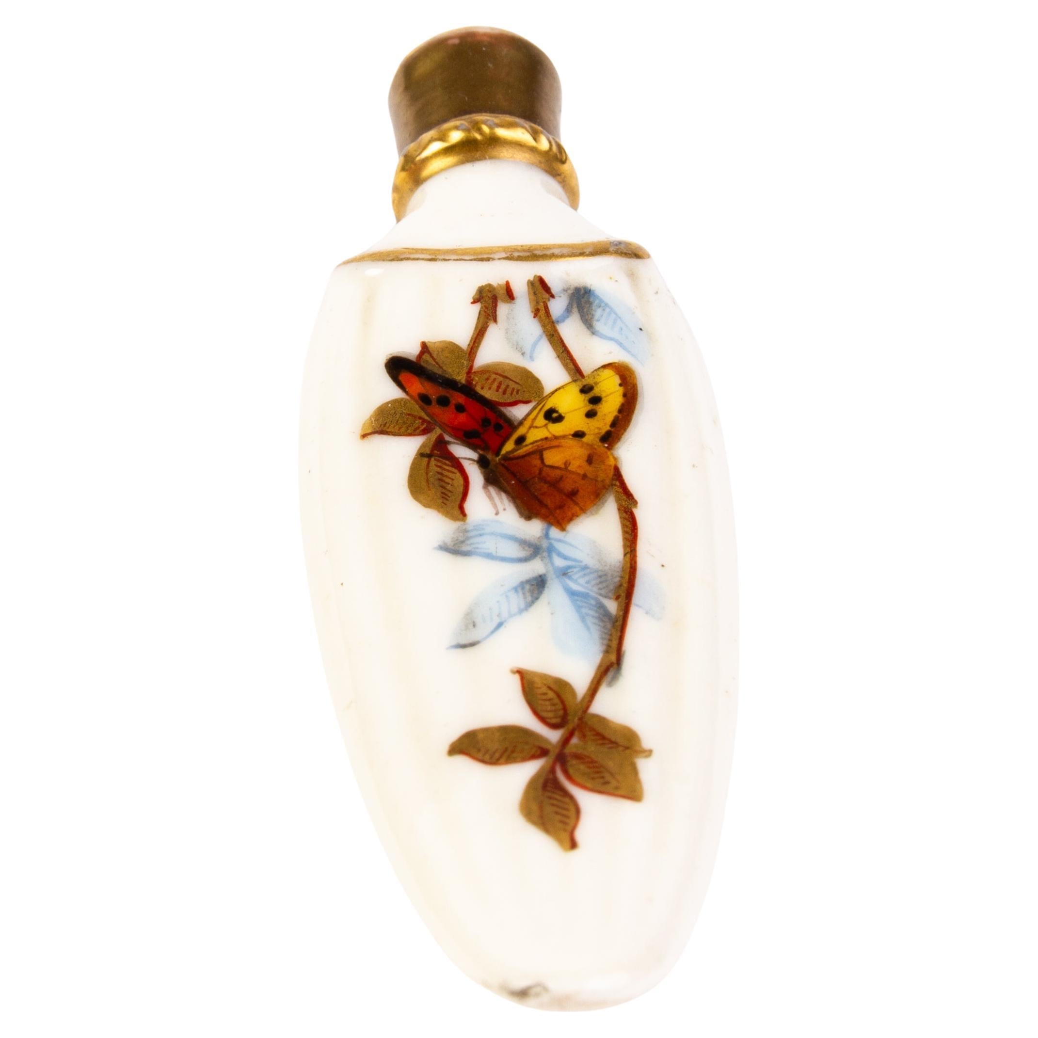 Royal Worcester Victorian Porcelain Perfume Scent Bottle For Sale at ...