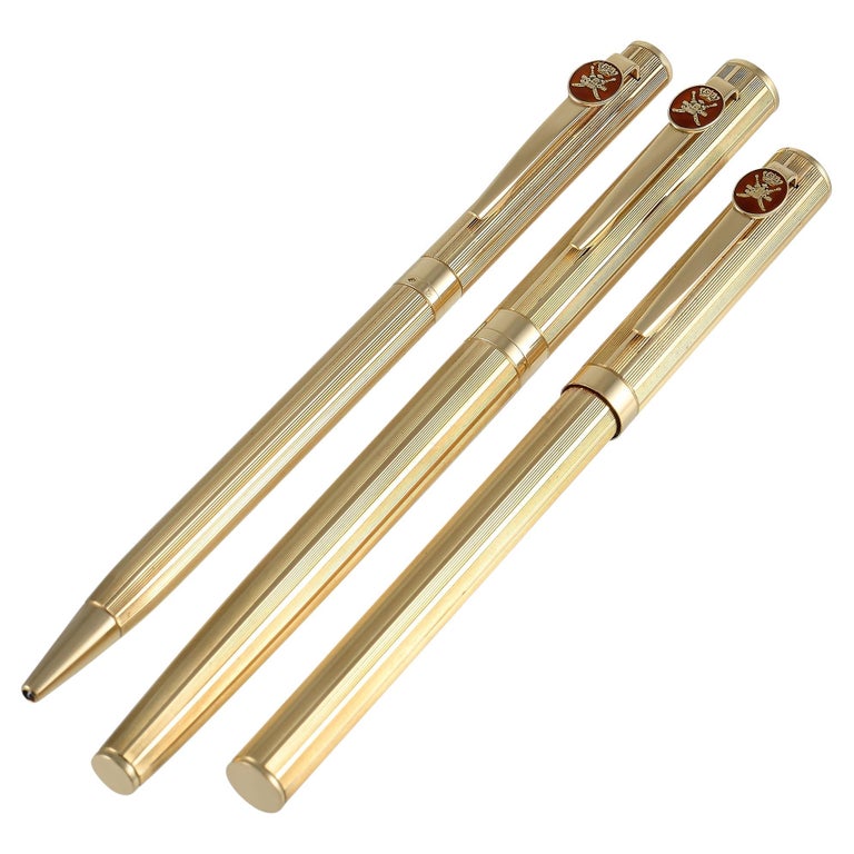 Royama 18K Yellow Gold Khanjar Pen Set For Sale at 1stDibs