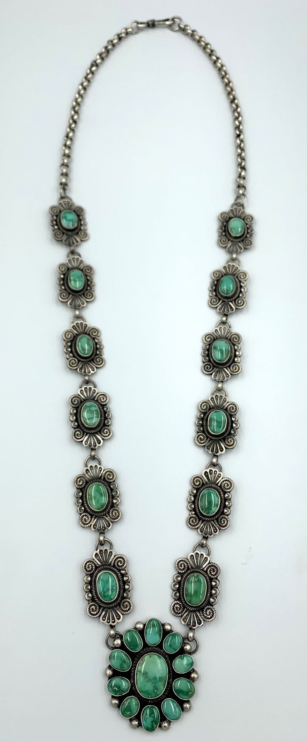 Navajo Royston Turquoise Sterling Silver Bolo For Sale at 1stDibs ...