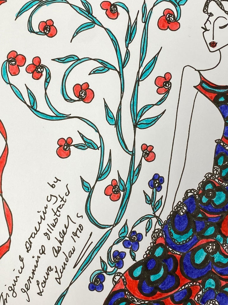 Roz Jennings - Original Fashion Design Illustration Watercolor Painting ...