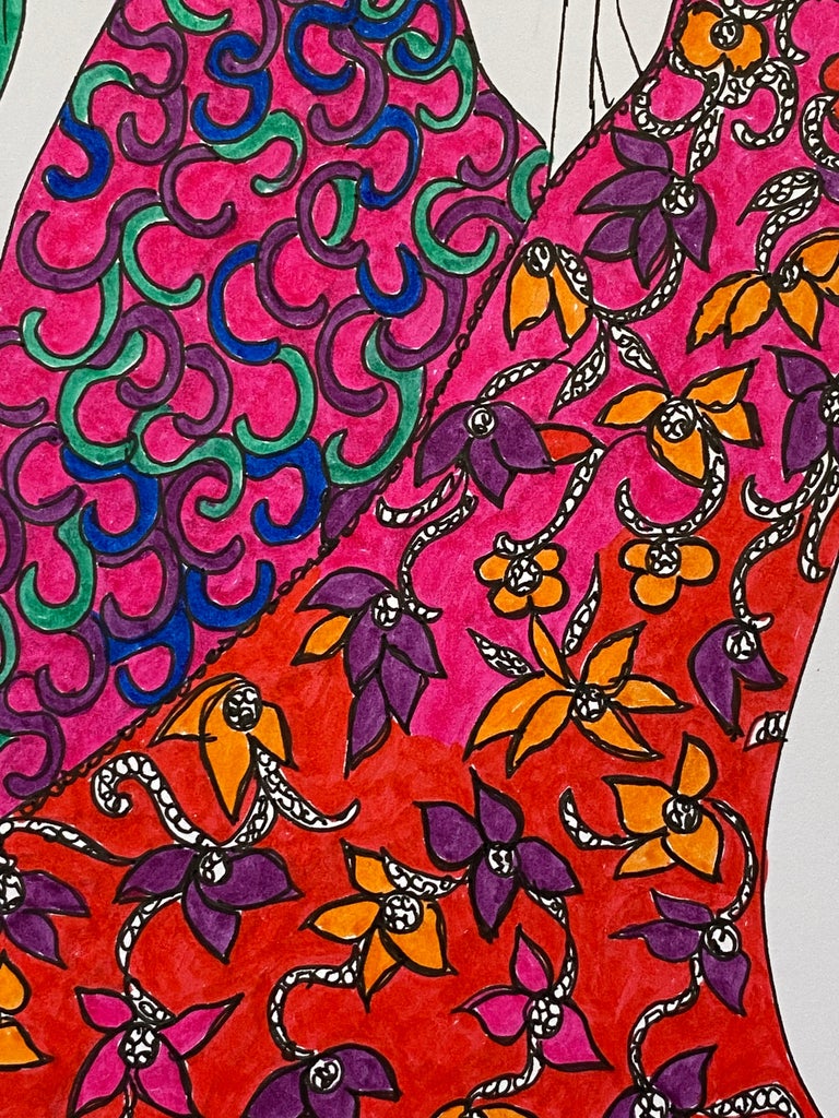 Roz Jennings - Original Fashion Design Illustration Watercolor Painting ...