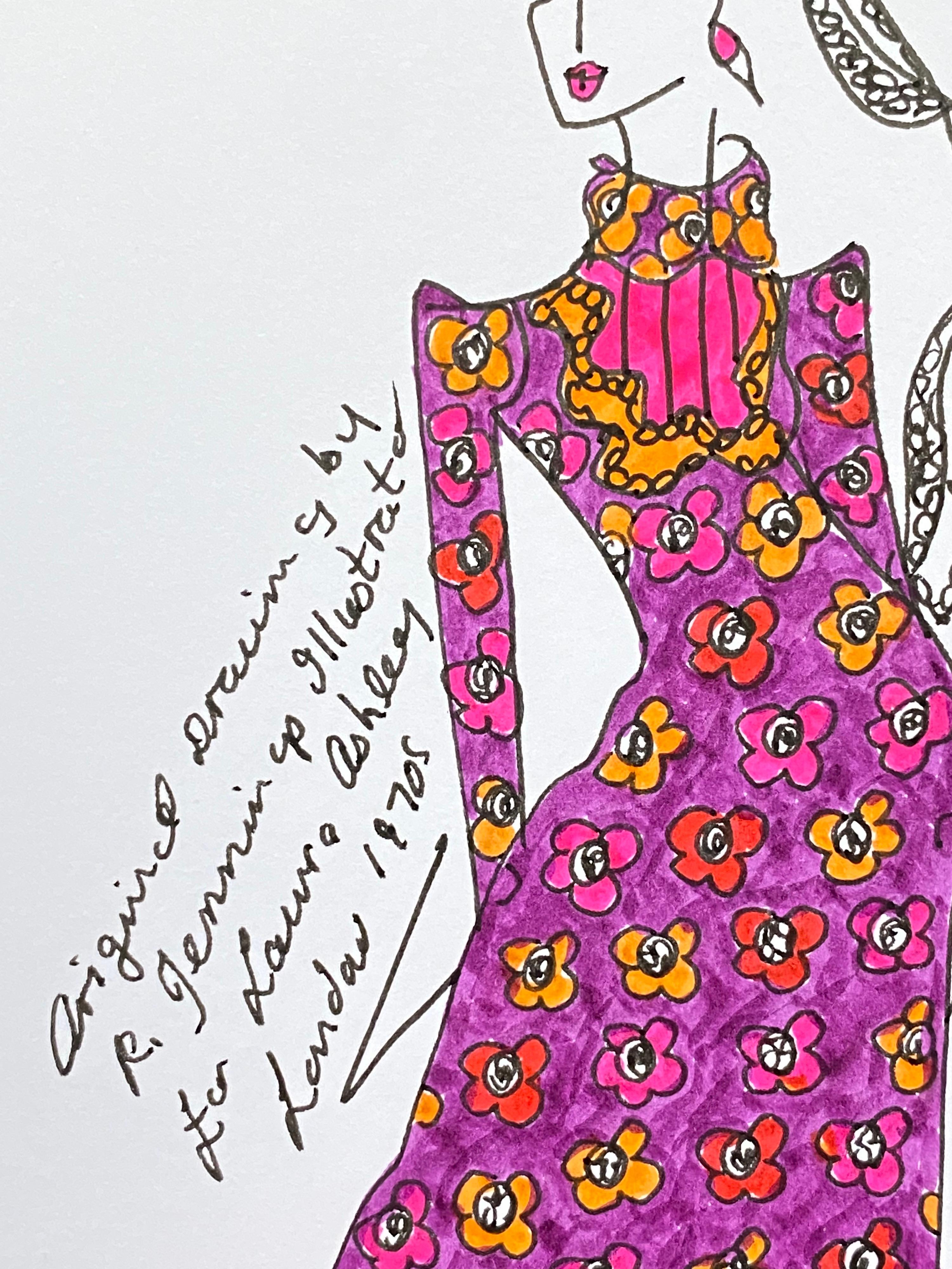 Roz Jennings - Original Fashion Design Illustration Watercolor Painting ...