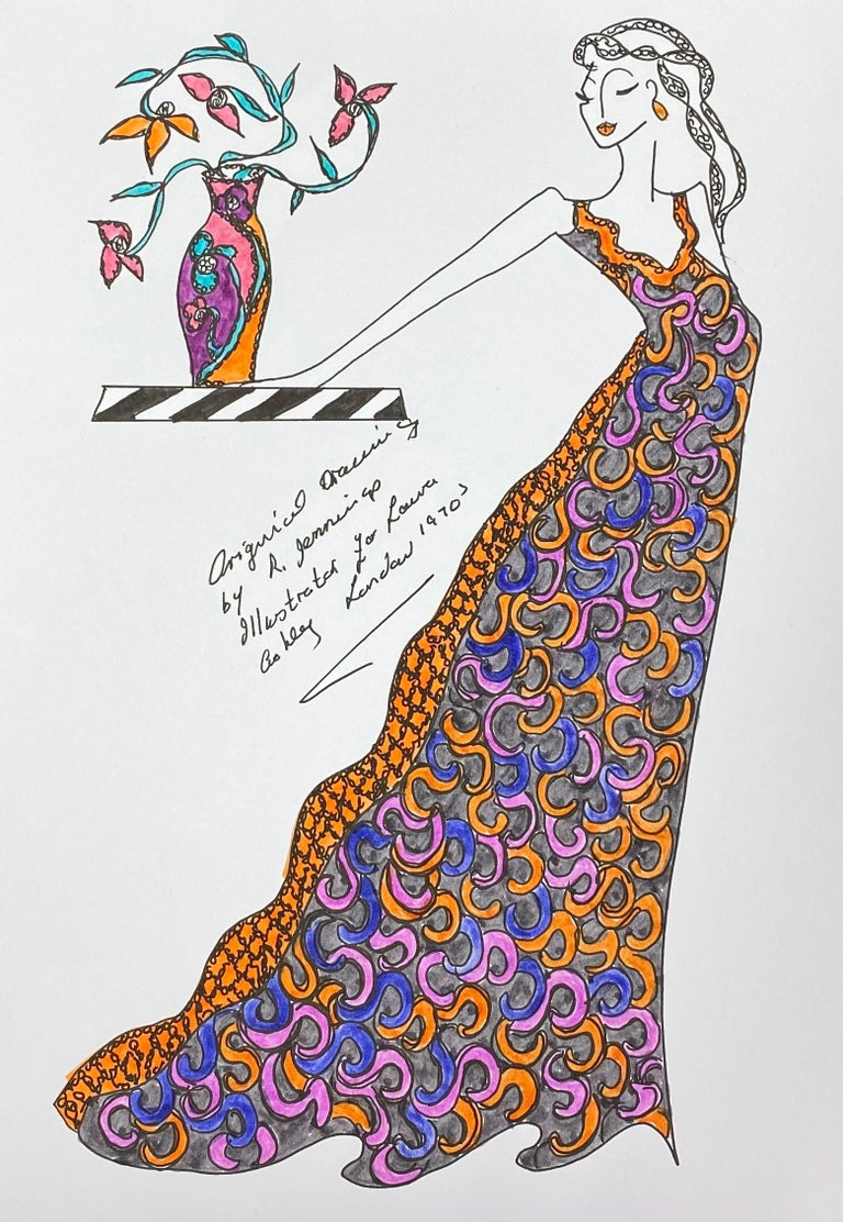 Roz Jennings - Original Fashion Design Illustration Watercolor Painting ...