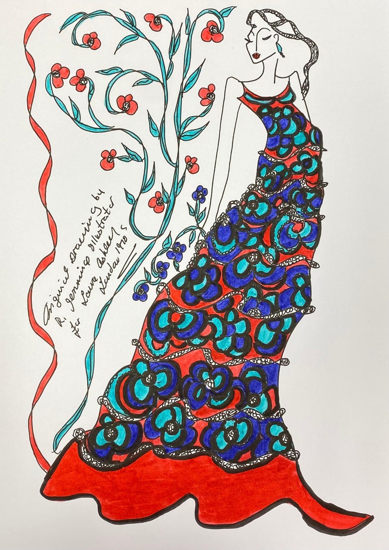 Roz Jennings - Original Fashion Design Illustration Watercolor Painting ...