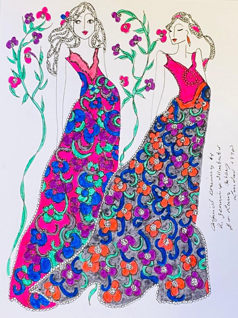 Roz Jennings - Original Fashion Design Illustration Watercolor Painting ...