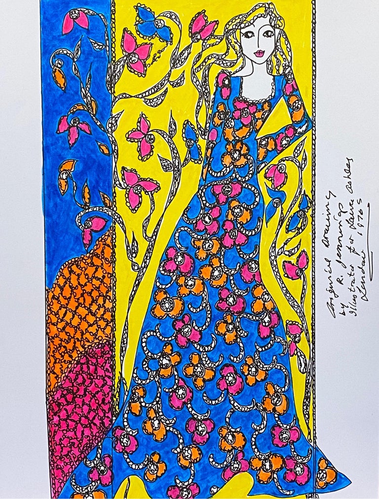 Roz Jennings - Original Fashion Design Illustration Watercolor Painting ...