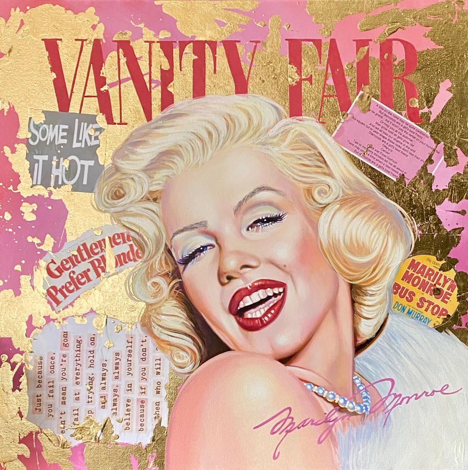 Roz Wilson - Vanity Fair Marilyn - portrait moderne peinture iconique ...
