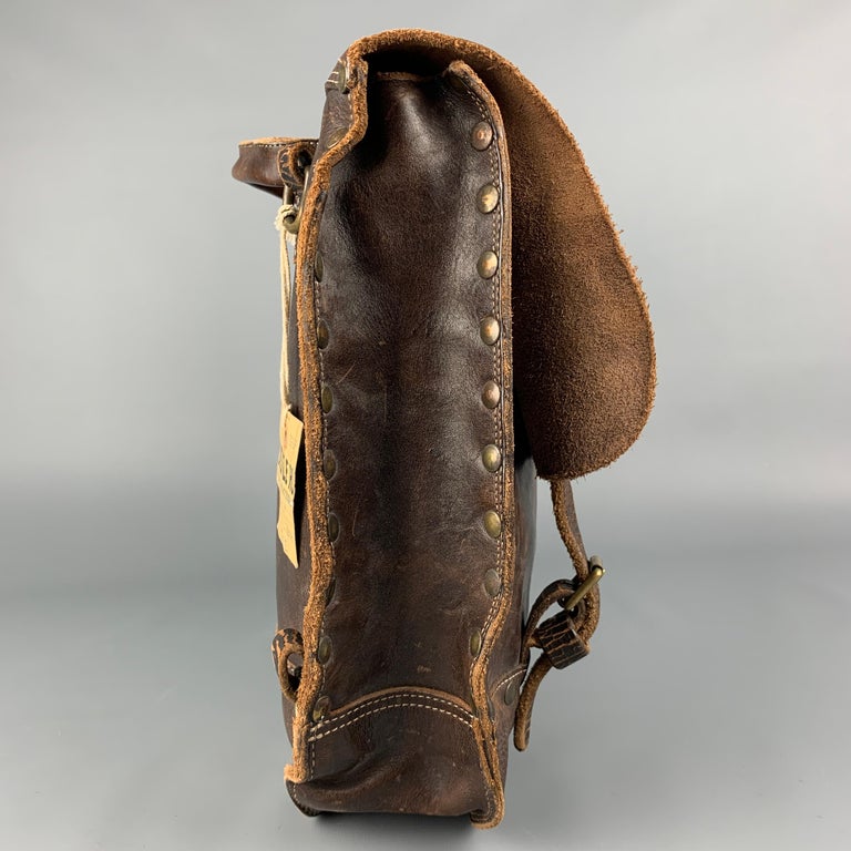 RRL by RALPH LAUREN Limited Edition Brown Studded Leather Bag at 1stDibs