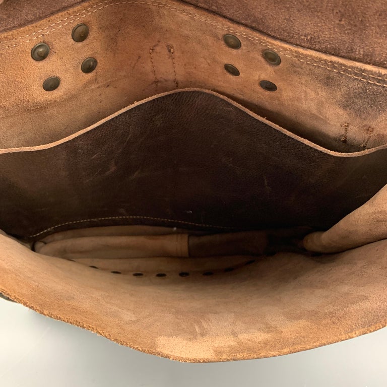 RRL by RALPH LAUREN Limited Edition Brown Studded Leather Bag at 1stDibs