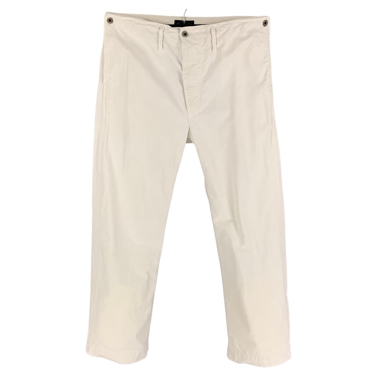 RRL by RALPH LAUREN Size 32 Off White Cotton Casual Pants For Sale at ...