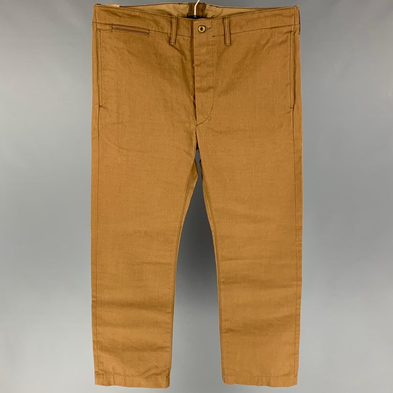 RRL by RALPH LAUREN Size 36 Rust Cotton Casual Pants For Sale at 1stDibs